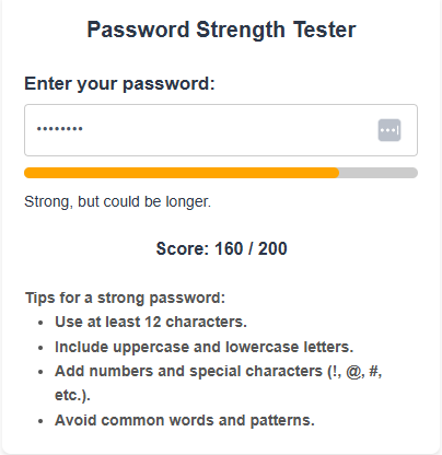 Password Strength Tester - Tech Skills for Kids